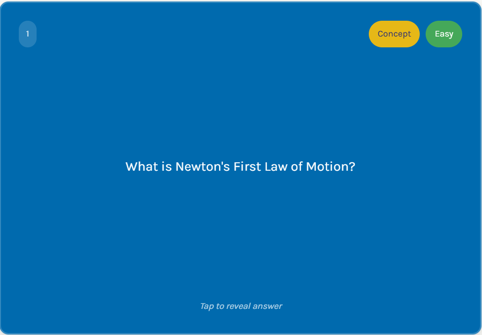 Class 11th Chapter 04 Flashcard | 1Mole